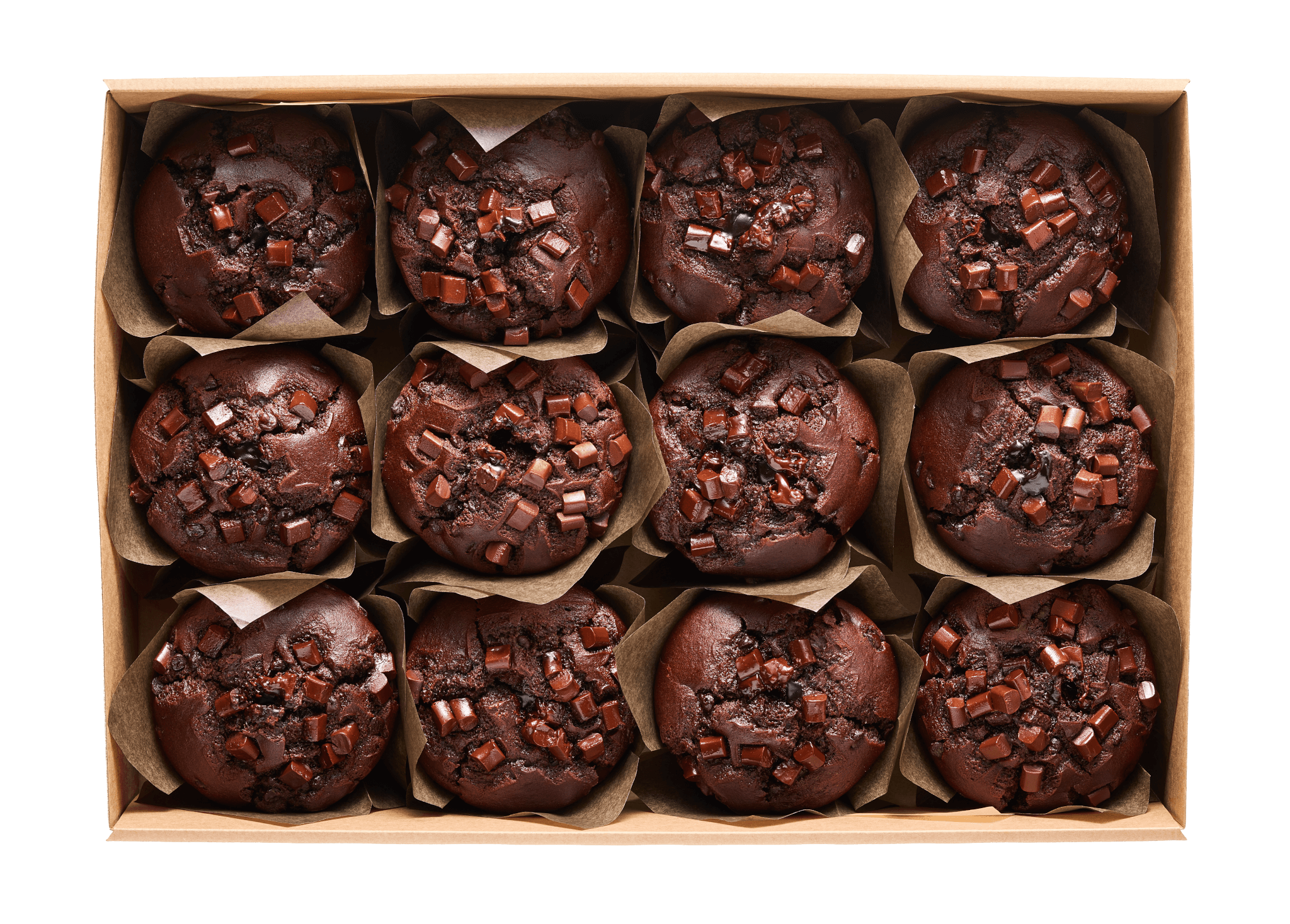 Double Chocolate Muffin Box klein - dean&david